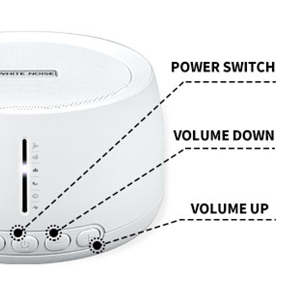 White Noise Machine Sound Sleep Aid Therapy Helper 30 Relaxing Sounds ...