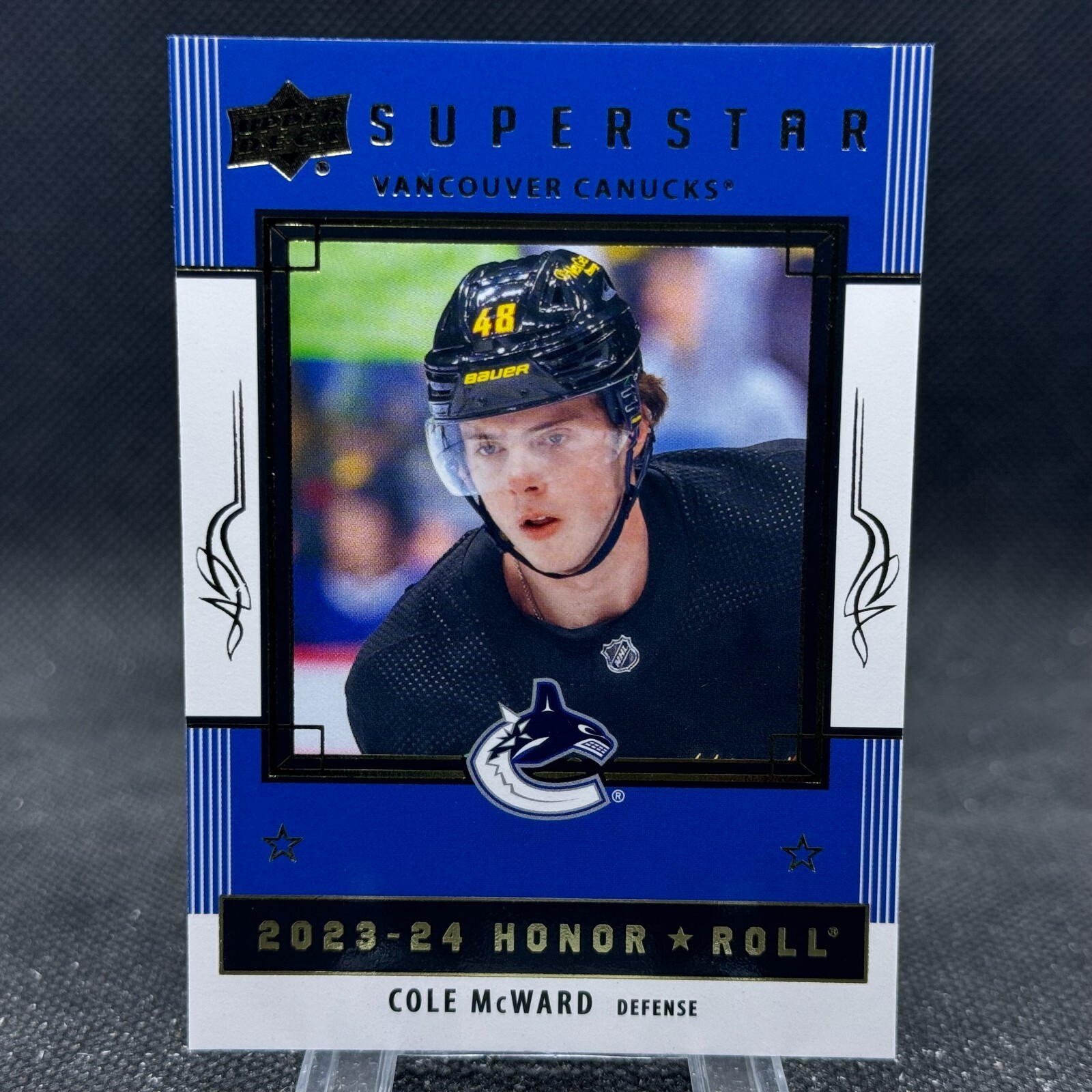 Cole McWard 2023-24 Upper Deck Series 2 Honor Roll Vancouver Canucks # ...