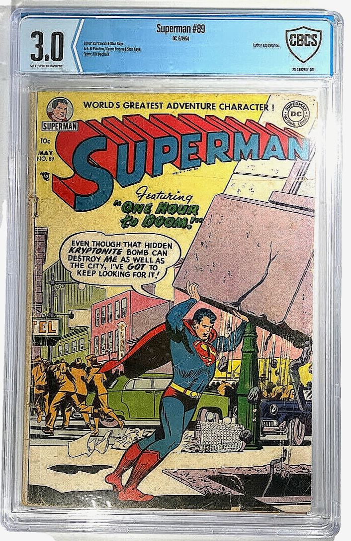 Superman #89 CBCS 3.0 Lex Luthor Appearance 1954 Curt Swan Cover Golden ...