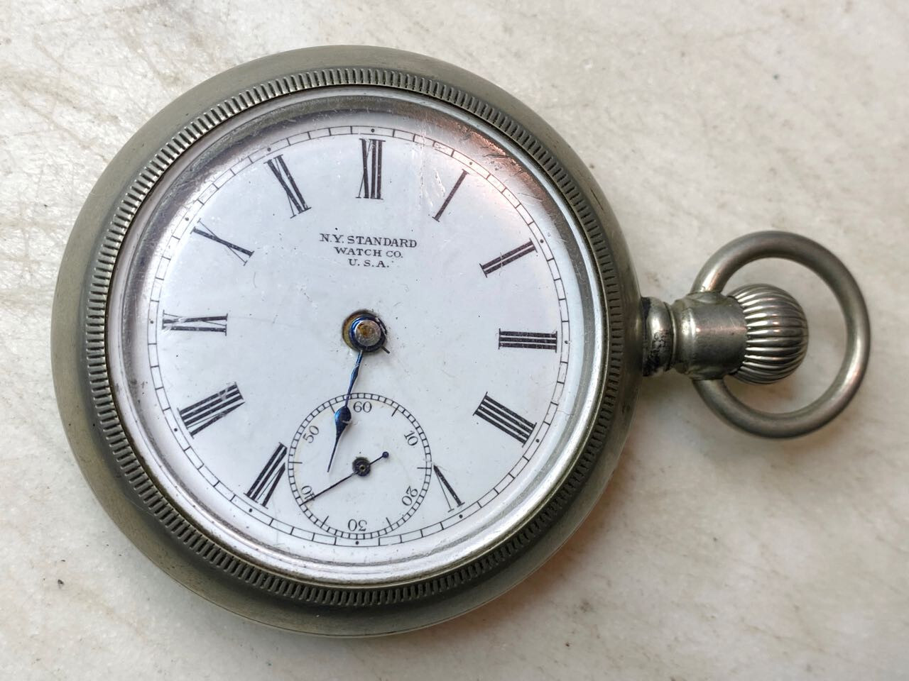 Antique NEW YORK STANDARD WATCH CO. Pocket Watch. Buck Deer 1902 | eBay