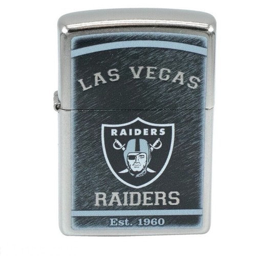 NEW Zippo NFL Las Vegas Raiders refillable Butane Lighter Empty NEW IN ...