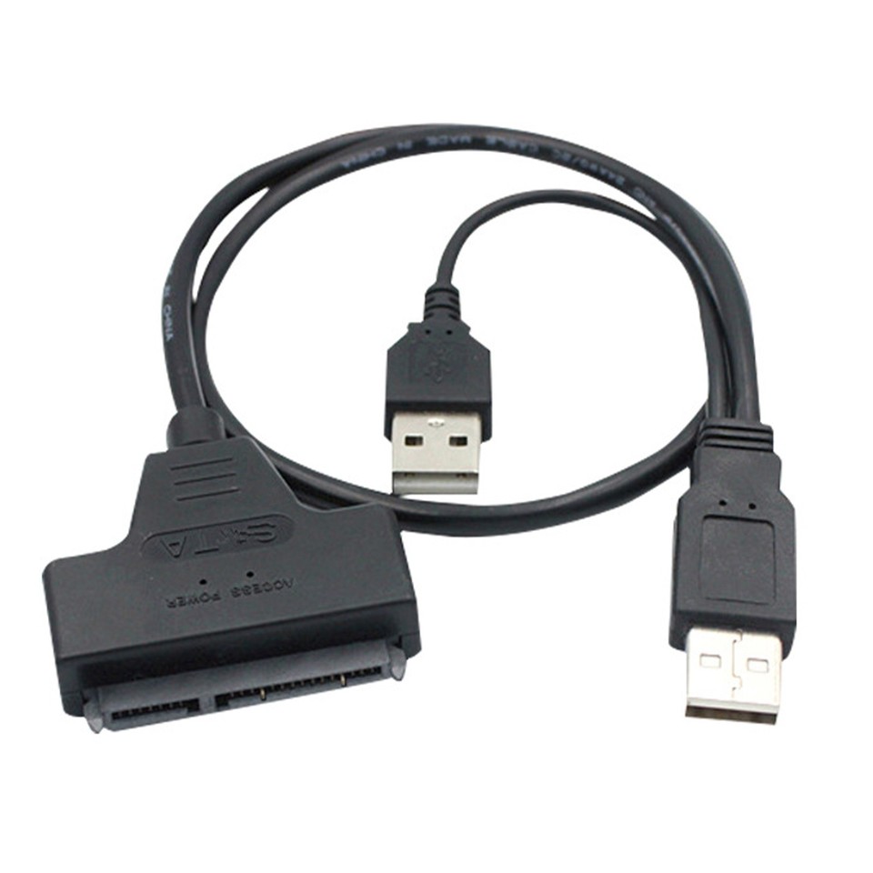 USB 2.0 to 2.5inch HDD 7+15pin SATA Hard Drive Cable Adapter For SATA ...