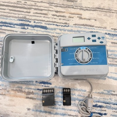 Hunter Pro-C Outdoor Sprinkler Irrigation Controller PC-400 7-Station ...