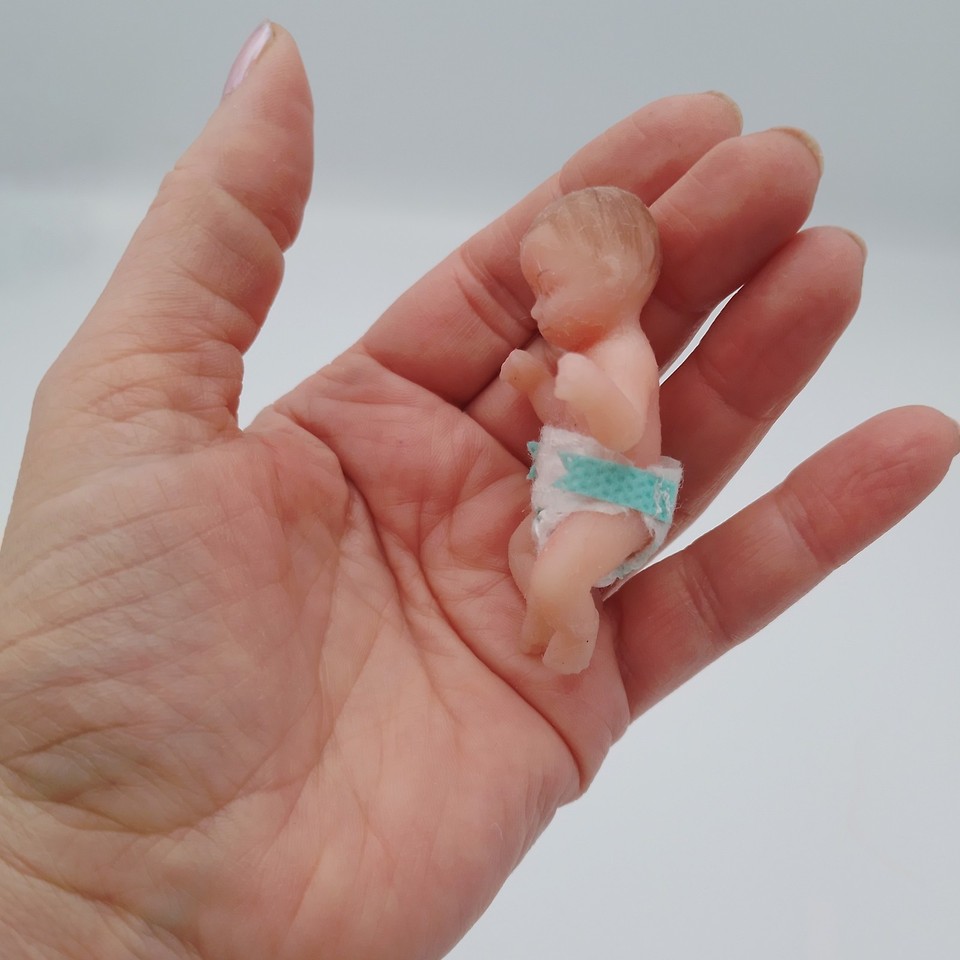Realistic diaper for my mini baby zuru clothes for 2.5 inch 1:6 scale ...