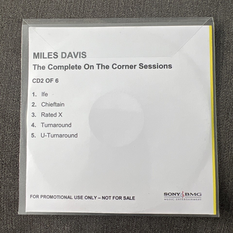 PROMO Miles Davis - The Complete On The Corner Sessions 2007 Uk Cdr 2 ...