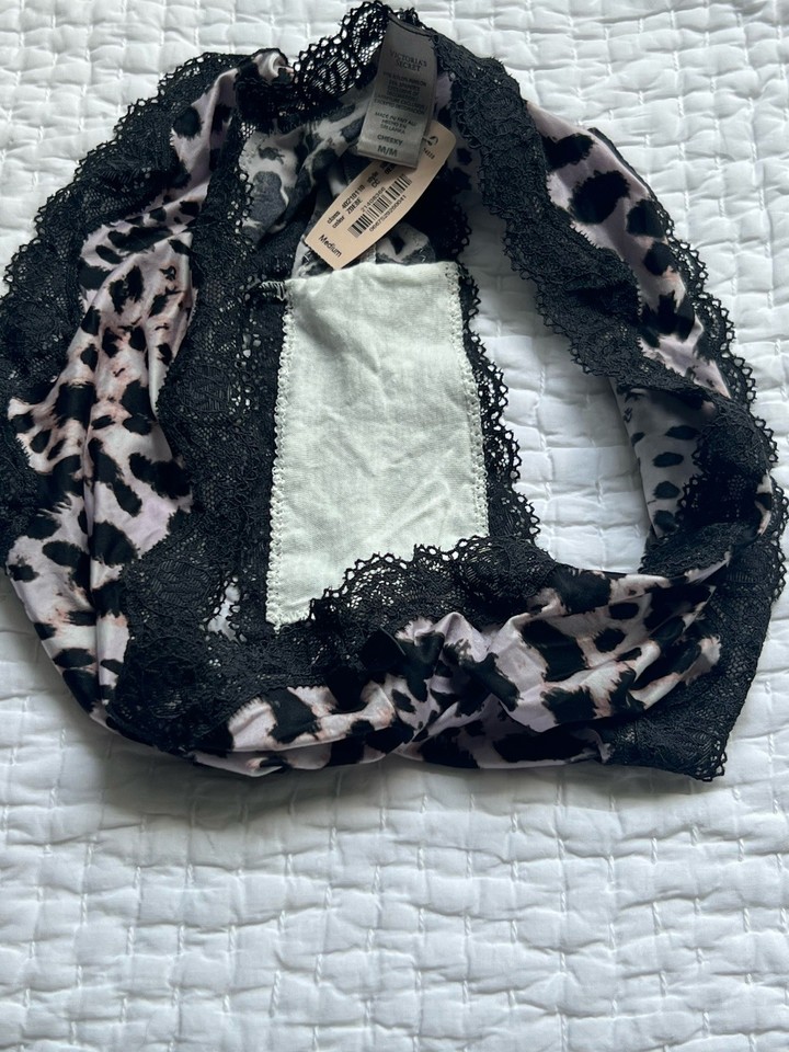 VICTORIA'S SECRET SILKY SATIN SMOOTH LACE RARE CHEEKY PANTIES ICE PINK ...