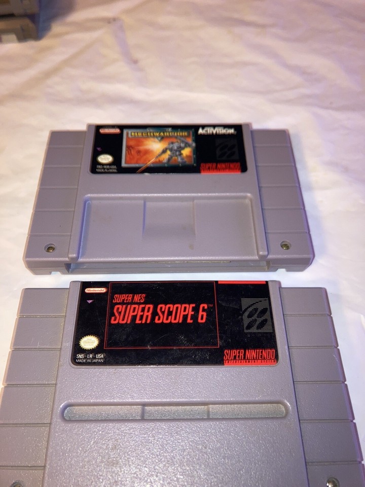 MechWarrior & Super Scope 6 SNES Super Nintendo Video Games Tested ...