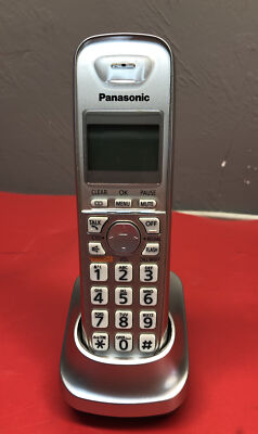 Panasonic KX-TGA402 Silver Phone DECT 6.0 Cordless Handset W/ CHARGER ...