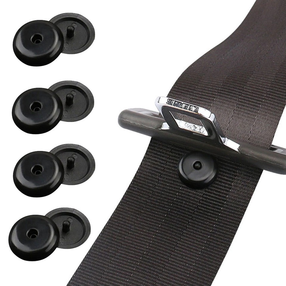 5Pairs Universal Car Seat Belt Buckle Holder Stop Clips Stopper Button ...