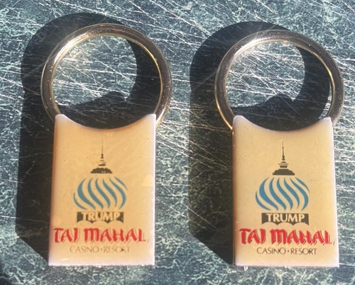 TRUMP TAJ MAHAL Casino (2) Key Chain Ring Vintage | eBay