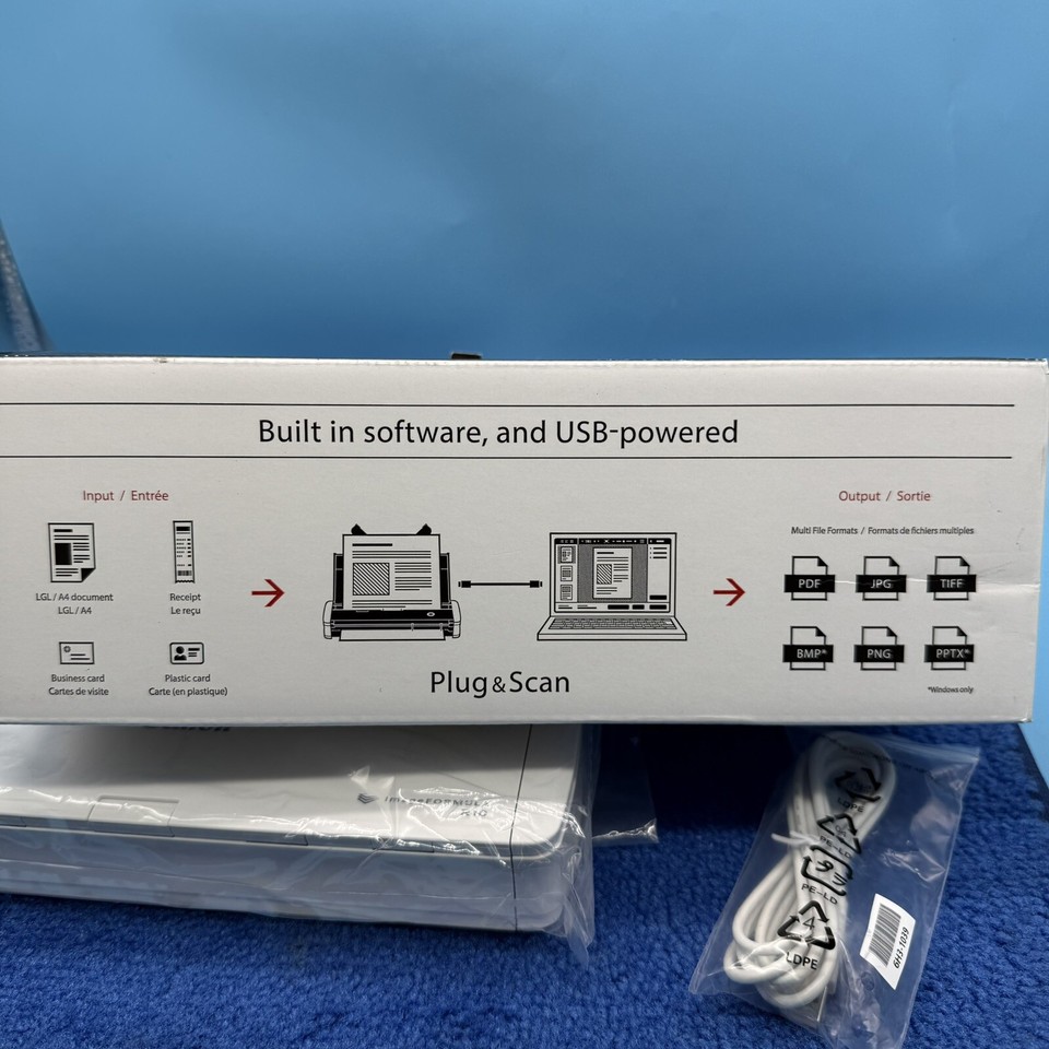 Canon imageFORMULA R10 Portable Document Scanner, 2 Sided Scanner ...