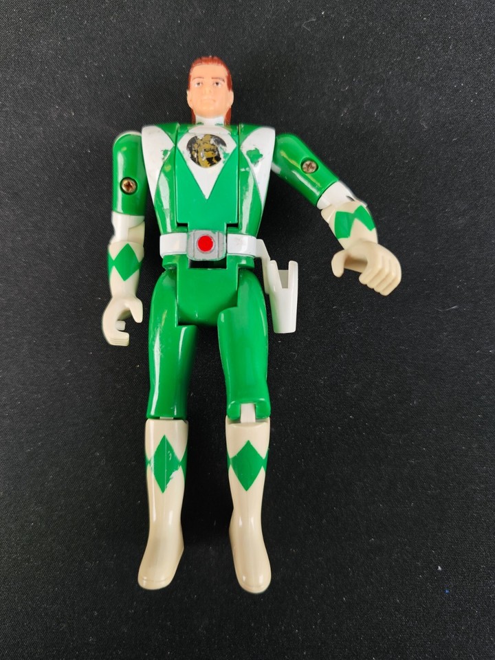 Power Rangers Green Ranger Flipping Head Figure Bandai 1993 Missing ...