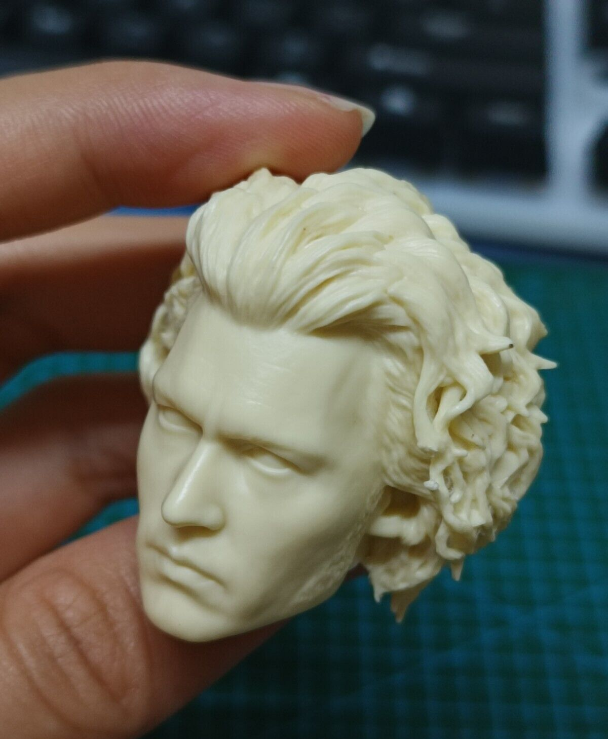 1:18 Head Sculpt Edward Scissorhands Johnny Depp Fit 3.75in Male Figure ...
