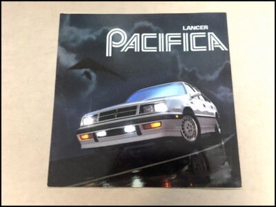 1986 Dodge Lancer Pacifica Original Car Sales Brochure Catalog | eBay