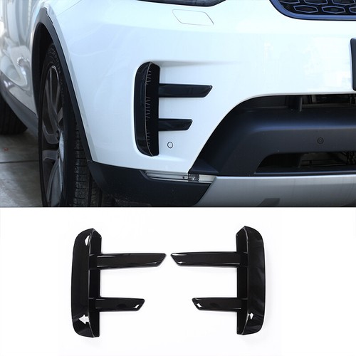 ABS Black Front Bumper Grille Vent Trim For Land Rover Discovery 5 2017 ...
