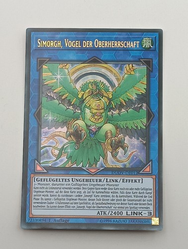 Yu-Gi-Oh! Einzelkarte Simorgh, Vogel der Oberherrschaft bespielt | eBay.de