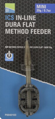 PRESTON INNOVATIONS ICS IN LINE DURA FLAT MINI METHOD FEEDER - In 15g ...