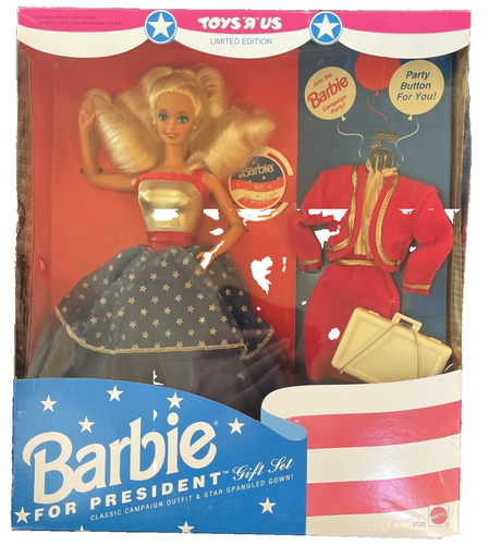 Barbie For President Gift Set - Toys R Us Limited Edition Doll - 1991 ...