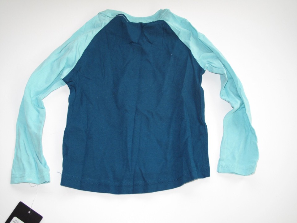 HURLEY Toddler 2T Boy's Long Sleeve T-Shirt Tee Blue Force Monkey NWT ...