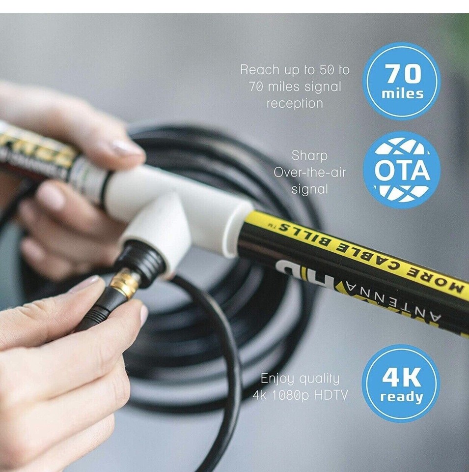 New 4K READY Magic Stick TV MAX HD Antenna HDTV Digital Channels With ...