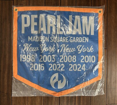 PEARL JAM EVENT BANNER - NEW YORK CITY - MADISON SQUARE GARDEN 1998 ...