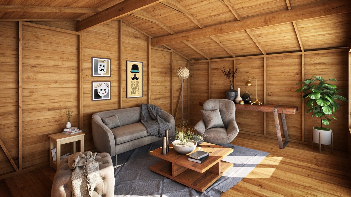 Insid Shed Log Homes