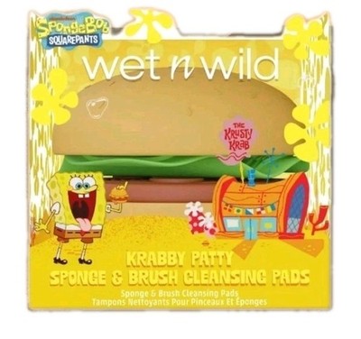SpongeBob SquarePants Wet n Wild Crabby Patty Sponge& Brush Cleansing ...