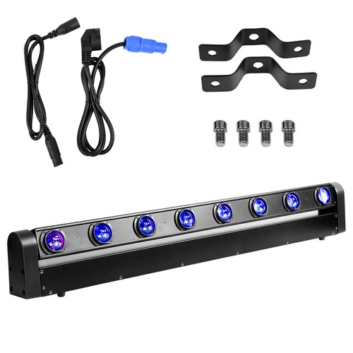 110V 8 Eyes Motorized Moving Head RGBW Color Strip Wash/Beam Light Bar ...