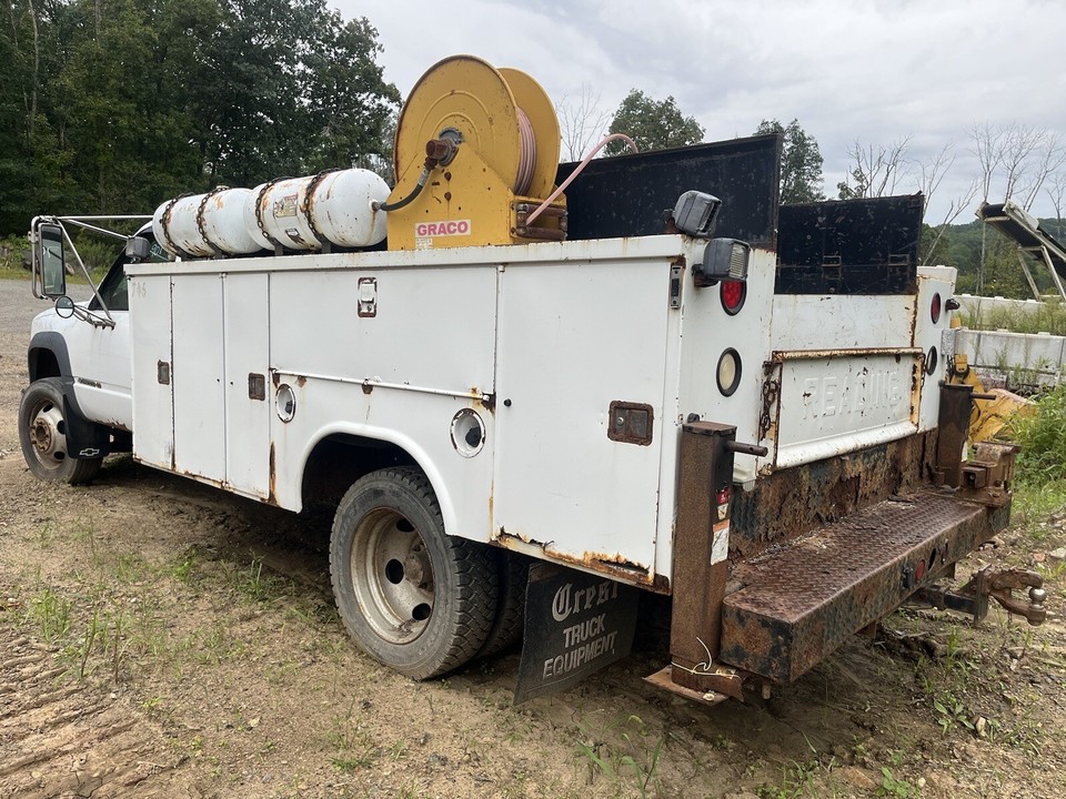1997 GMC 3500 HD 6.5L Turbo Diesel Dually w/ Reading Utility Body Parts ...