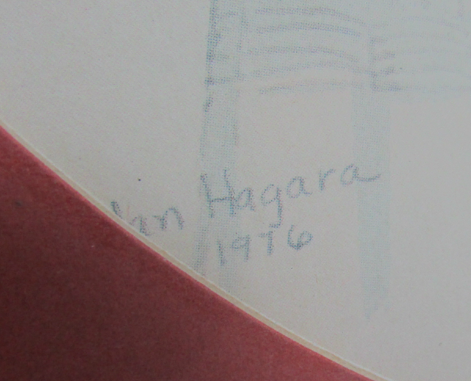 Jan Hagara Framed Art Print 1976 School Girl Pencil Art Drawing | eBay