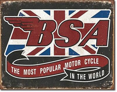 BSA Dealer Black vintage retro repro Signs | eBay