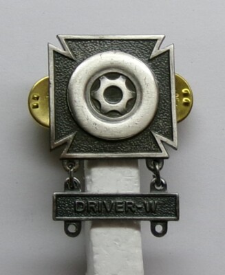 U. S. Army Qualification Driver & Mechanic Badge with DRIVER-W BAR | eBay