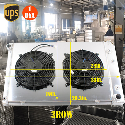 Radiator Electric + Fan for 1973-1986 Chevy GMC C10 C20 K10 305 350 454 ...