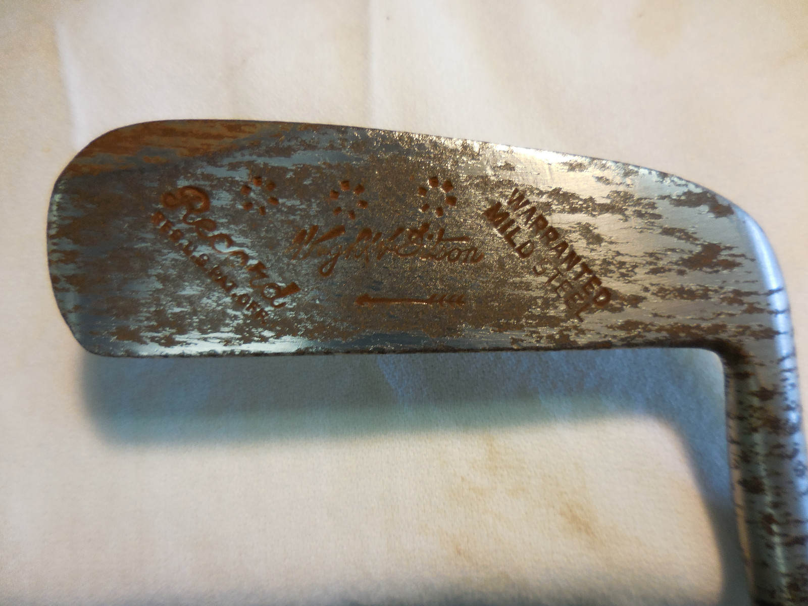 rh Antique Vintage Wright & Ditson arf Hickory Wood Shaft Golf Club ...