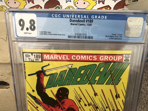 Daredevil 189 - Death Of Stick 1982 - Custom Daredevil Label - CGC ...