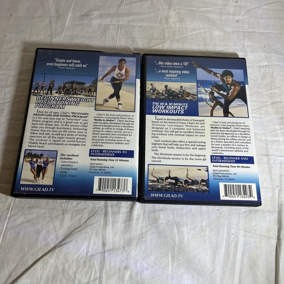 GILAD Beginners Weight Loss & Toning and Low Impact Workout DVDS ...