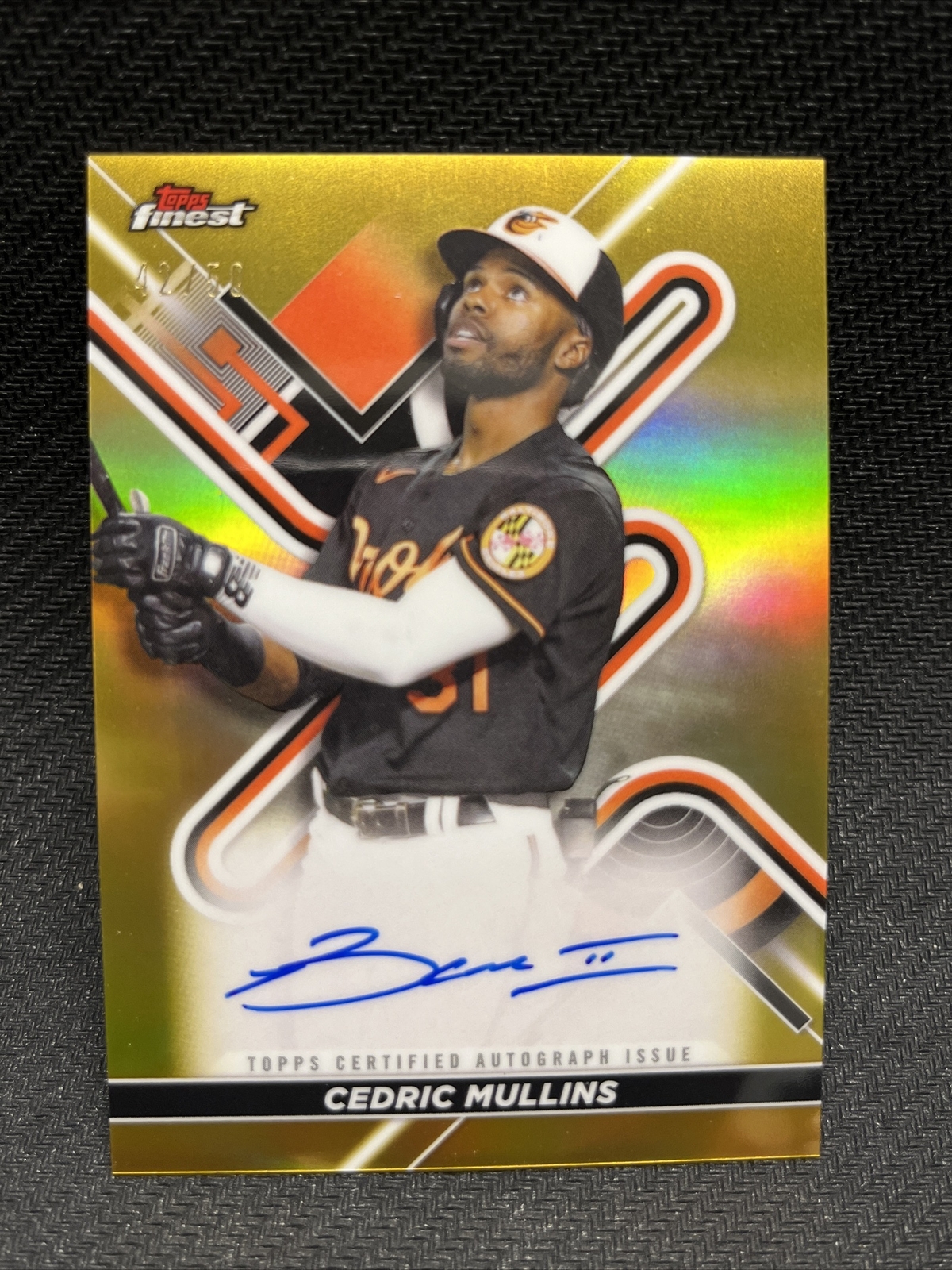 2022 Topps Finest - Finest Autographs Gold Refractor #FA-CM Cedric ...