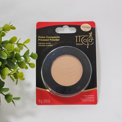 Maja Tostado Pressed Powder with Mirror Polvo Compacto con Espejo 0.53 ...