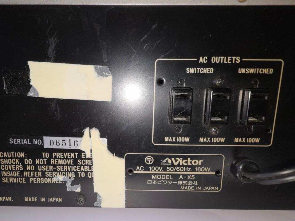 JVC (Victor) A-X5 vintage stereo integrated amplifier | eBay