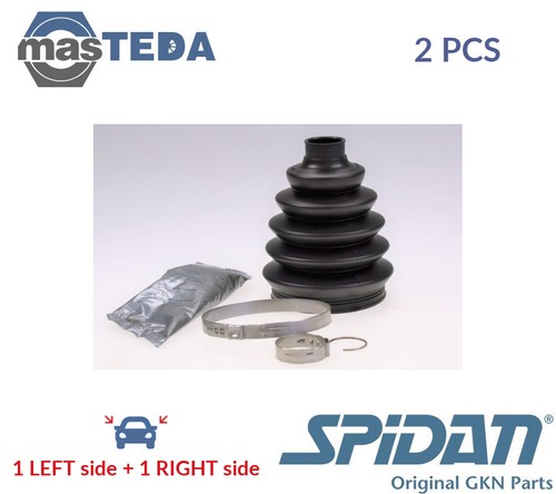 36149 CV JOINT BOOT KIT PAIR FRONT RIGHT LEFT WHEEL SIDE SPIDAN 2PCS ...