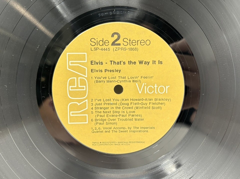 Elvis Presley THAT’S THE WAY IT IS Vinyl LP In Shrink Tan Label NM/MT ...