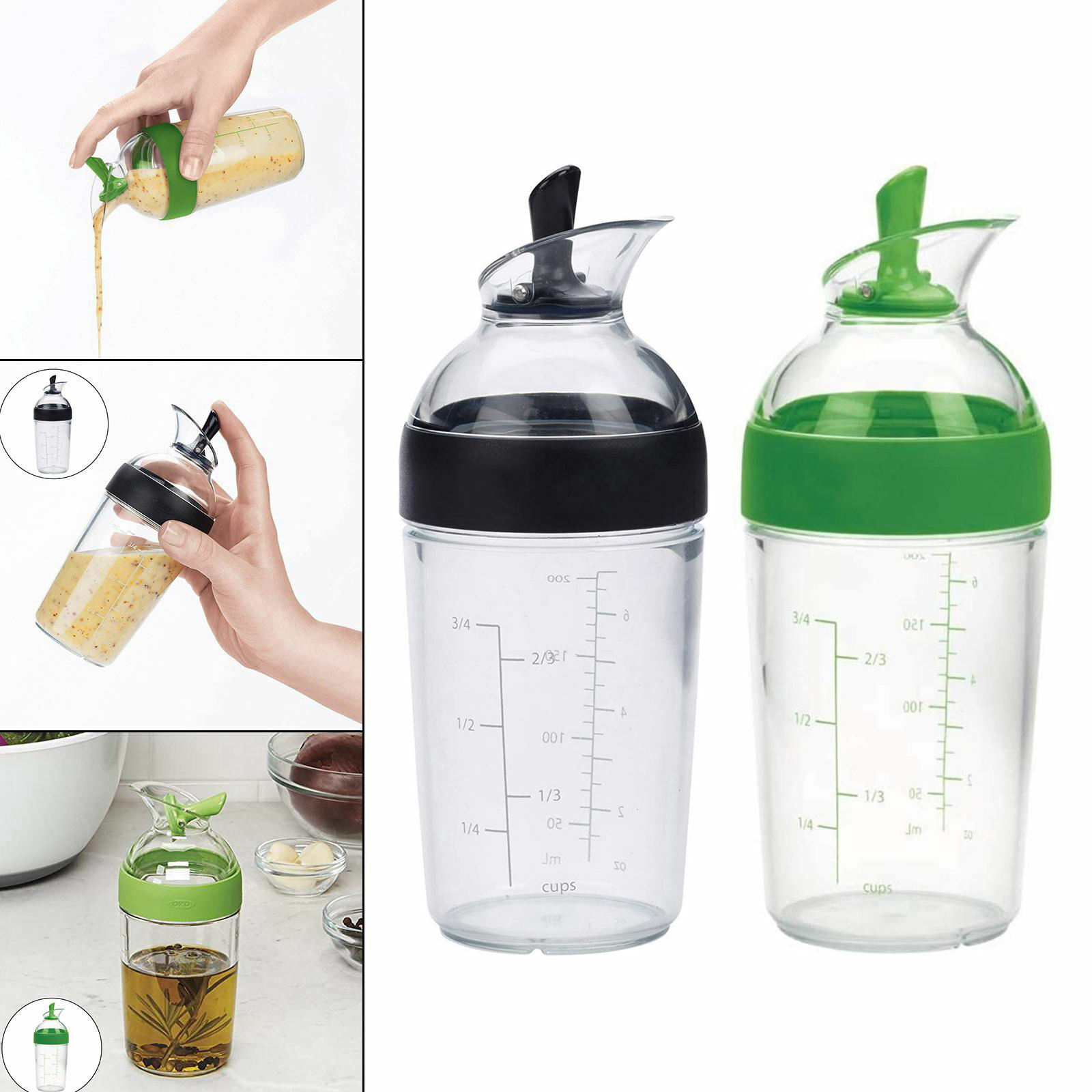 Salad Shaker Container Bottle Sauces Mixer 8.4 Gadget | eBay UK