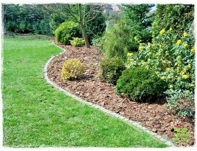 Decorative Wooden Bark Chip Ground Cover for Flowerbeds & Patio ...