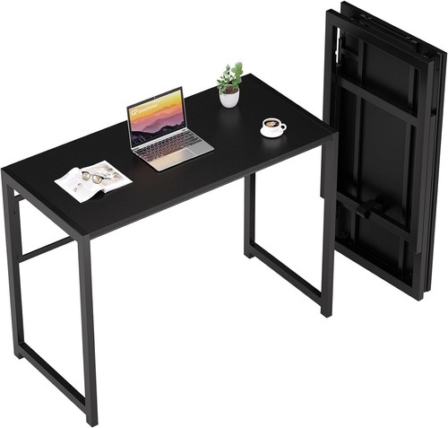GreenForest small folding table, 35.4-inch unassembled computer desk ...