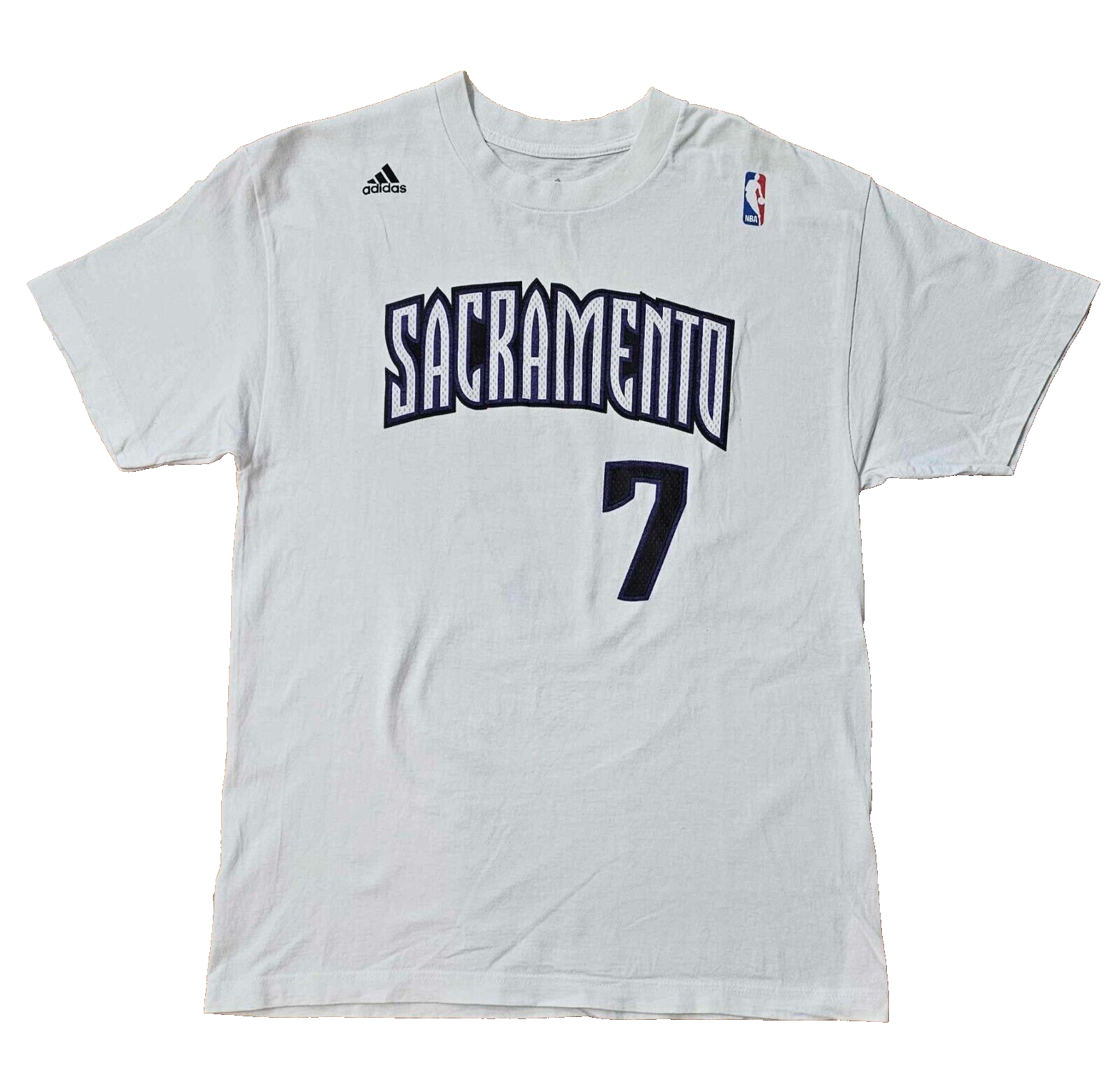 Adidas Sacramento Kings Jimmer Fredette White Jersey Size Large | eBay