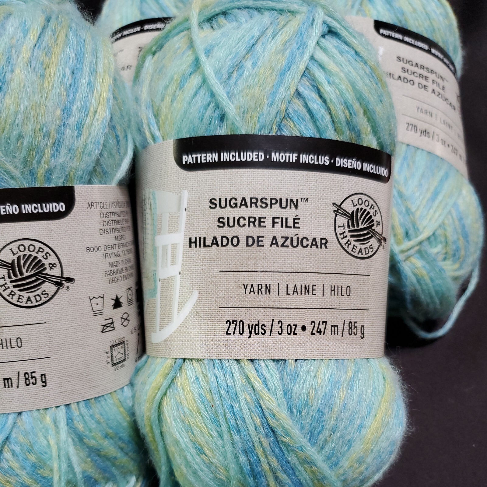 Aquarium Loops and Threads Sugarspun - Lot of 5 - 270 yds ea Multi Colored vari | eBay