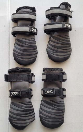 Dok Tiger Toes Dog Nonslip Socks Rain Boots Booties Shoes Size Medium M ...