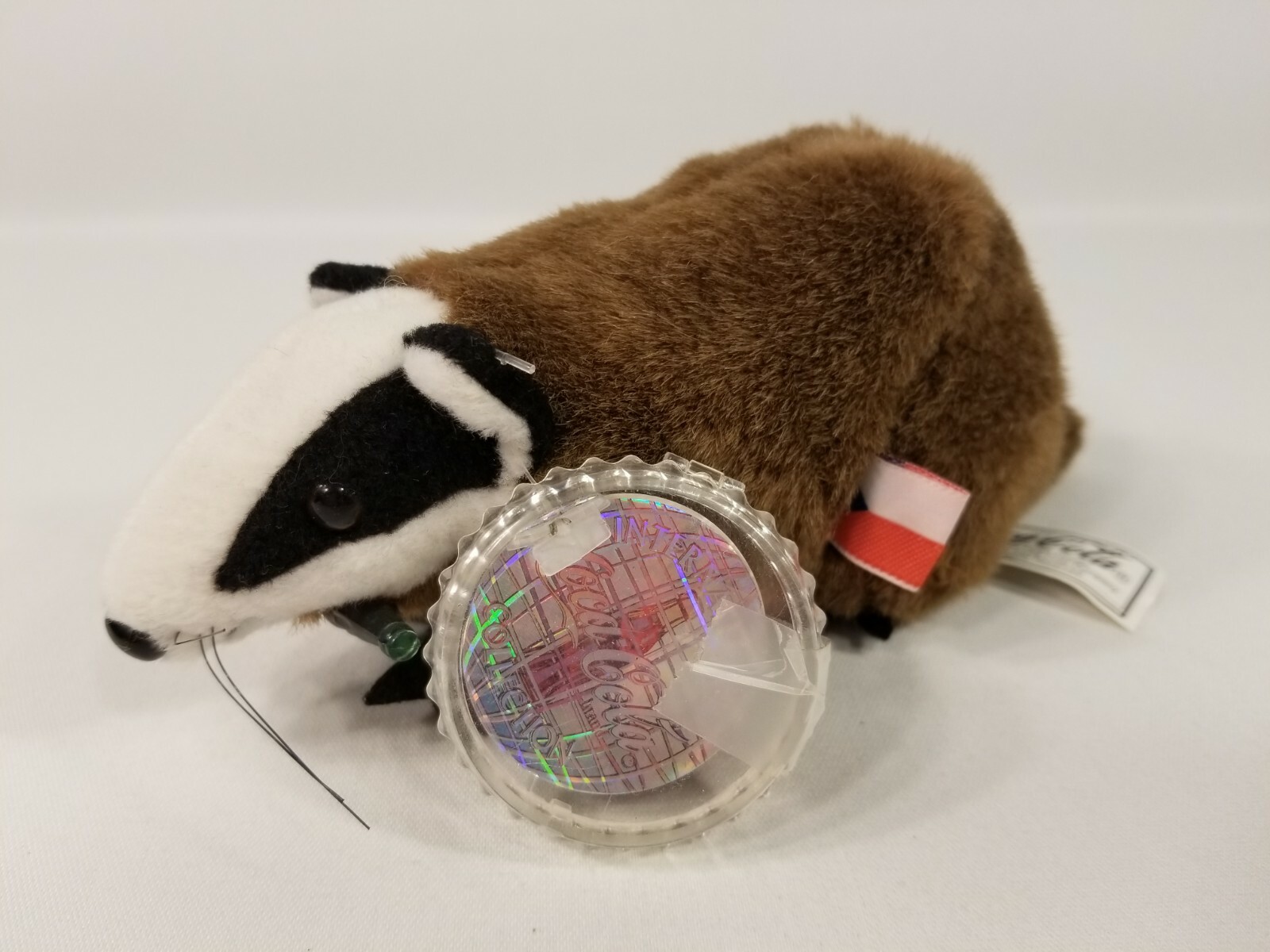 Badgey Badger Czech Republic Flag Coca Cola Coke Bottle Beanbag Toy 5up ...
