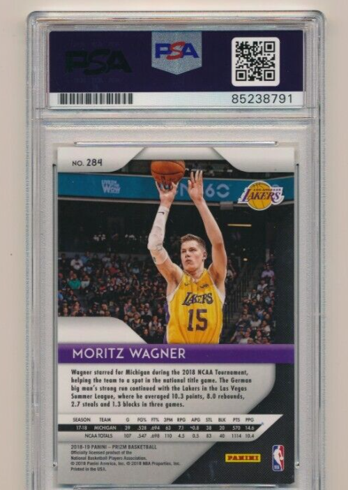 Moritz Wagner Signed 2018-19 Panini Prizm Rookie Card #284 PSA/DNA COA ...