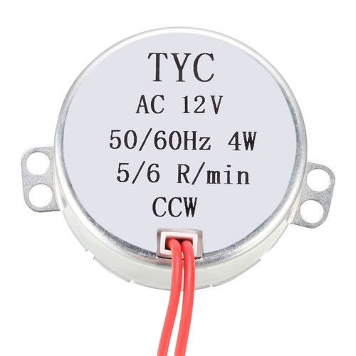 Turntable Gear Synchronous Synchron Motor 50-60Hz AC 12V CCW 4W 5-6 RPM ...